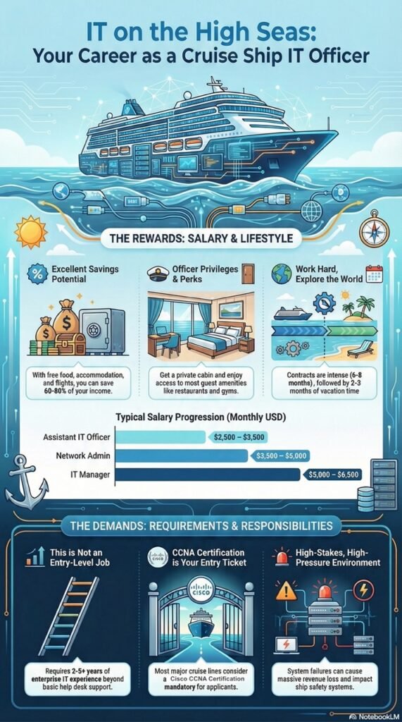 IT Officer Jobs on Cruise Ships: Salary, Requirements & Life at Sea ...